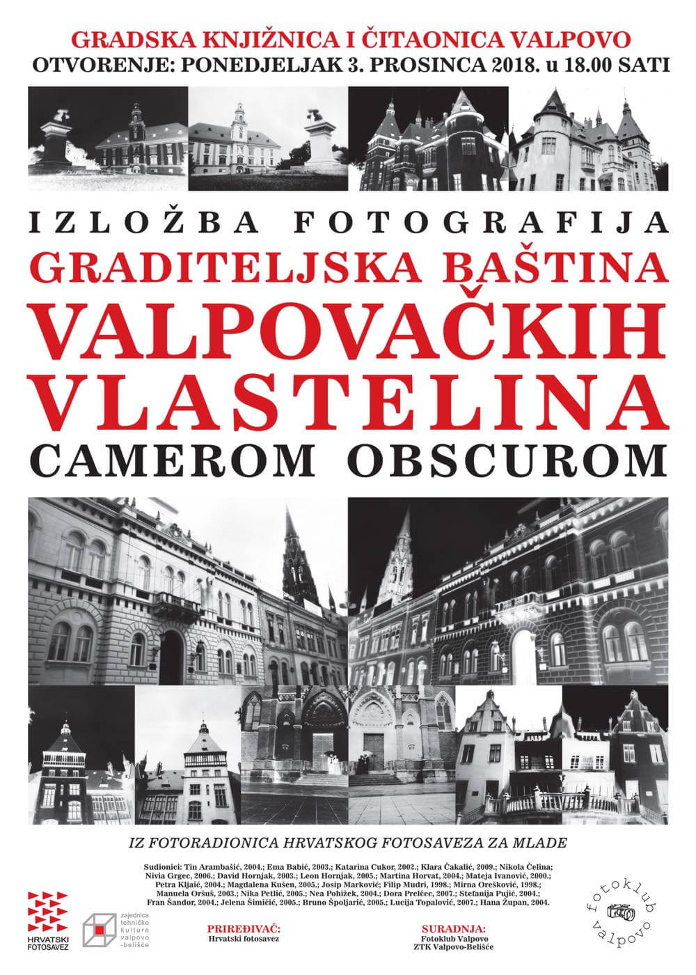 Grad Valpovo - Izložba fotografija “Graditeljska baština valpovačkih ...